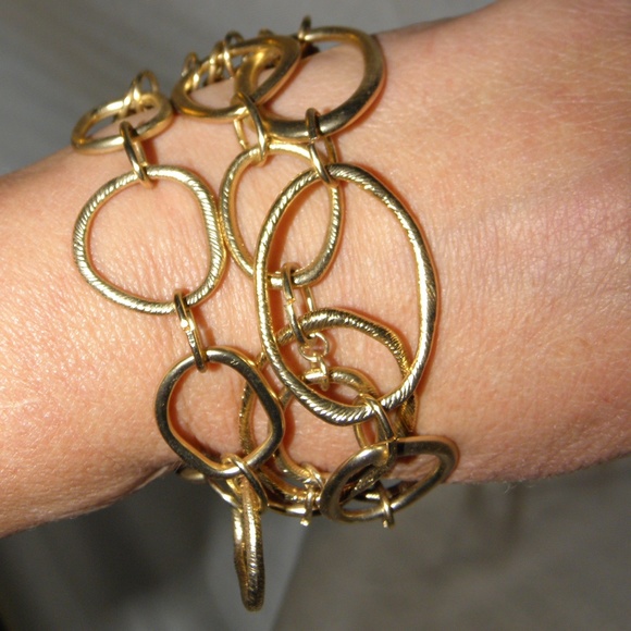 UNBRANDED | Jewelry | Arts Crafts Looking Wide 3 String Rings Bracelet ...